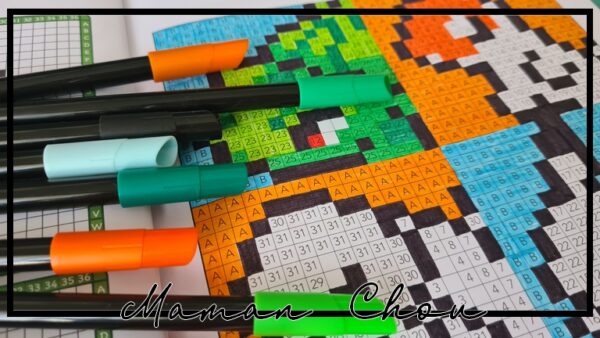 Pokémon coloriages pixels (1) - Maman Chou